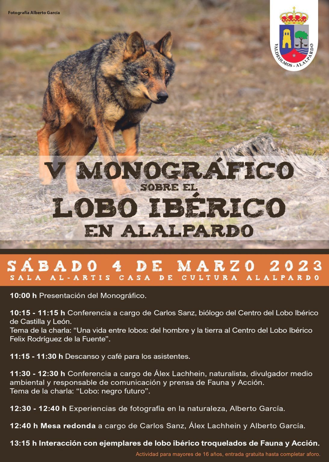 4 de marzo: V Monográfico sobre el Lobo Ibérico en la Sala Al-Artis - Ayuntamiento de Valdeolmos ...